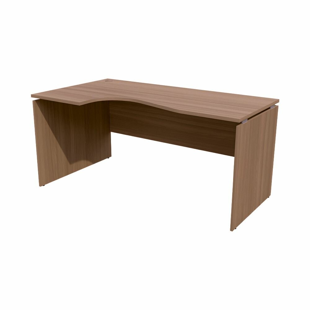 Стол письменный / криволинейный СК157L, р. 1570х900х750, Ясень шимо темный