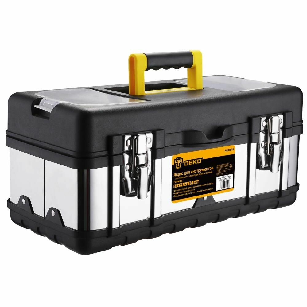 Ящик для инструментов пластиковый с металлическими вставками DEKO RDKTB30 41х21.5х18.5см 083-3404