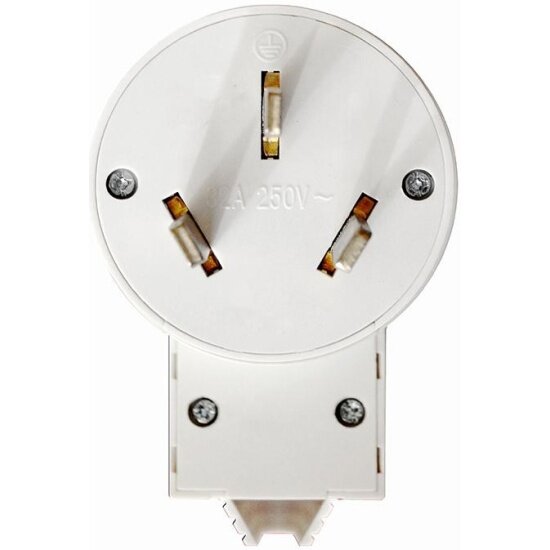 Вилка для плиты Universal 2P+E 32А 250В бел. 5311