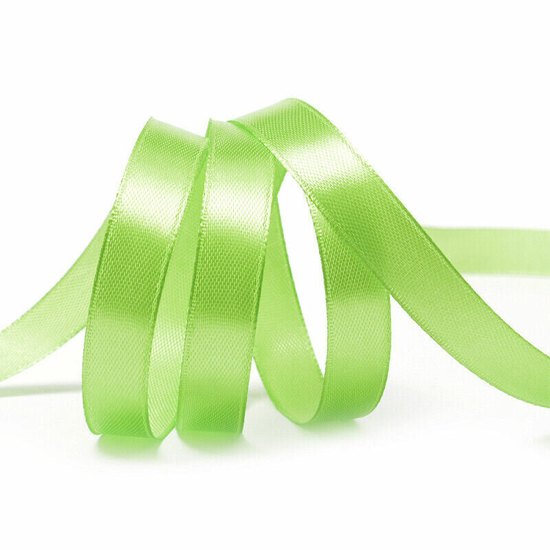 Лента атласная 1/2 (12мм) цв.3033 салатовый уп.27,4 м