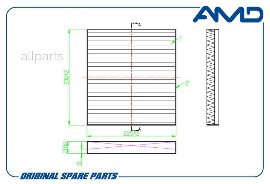 AMD AMD. FC753 Фильтр салонный 97133-D1000/AMD. FC753 AMD