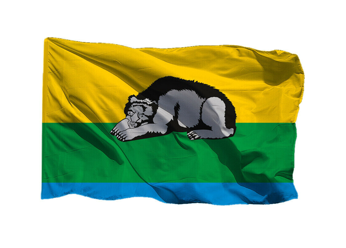 Флаг Вольска на сетке, 100х150 см - для уличного флагштока