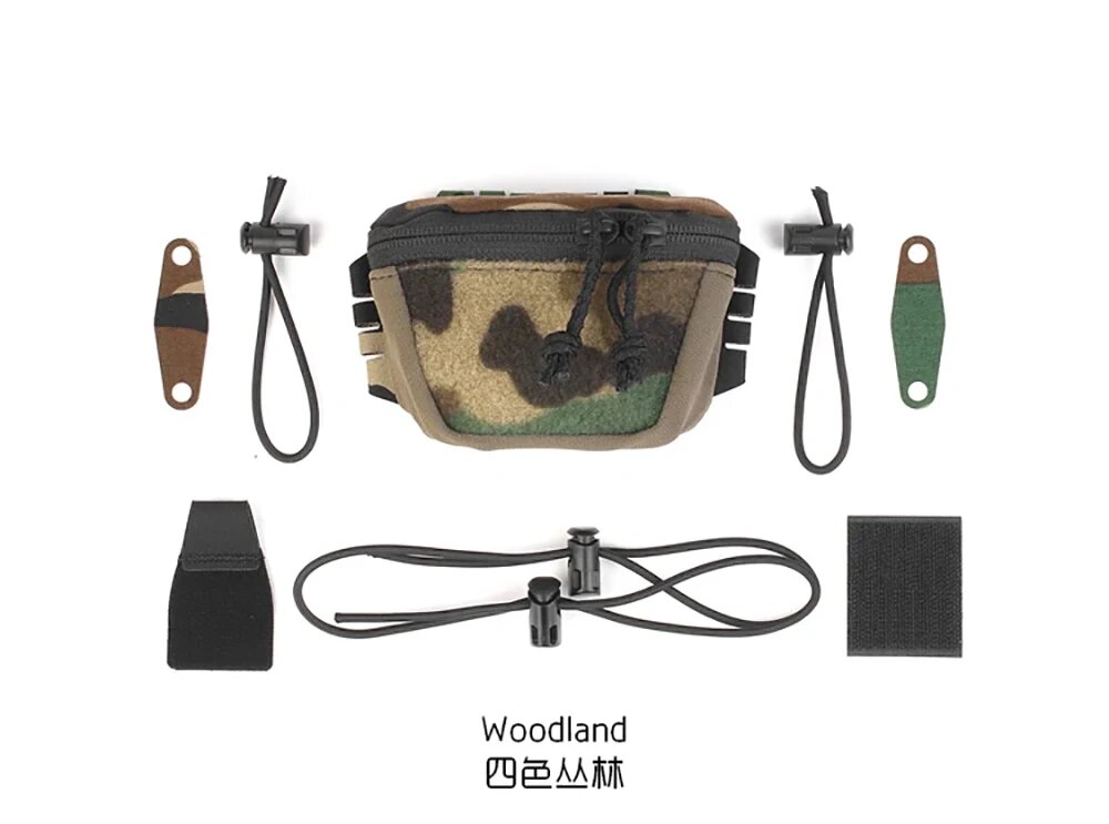 Тактический чехол для аккумулятора шлема Woodland UA92