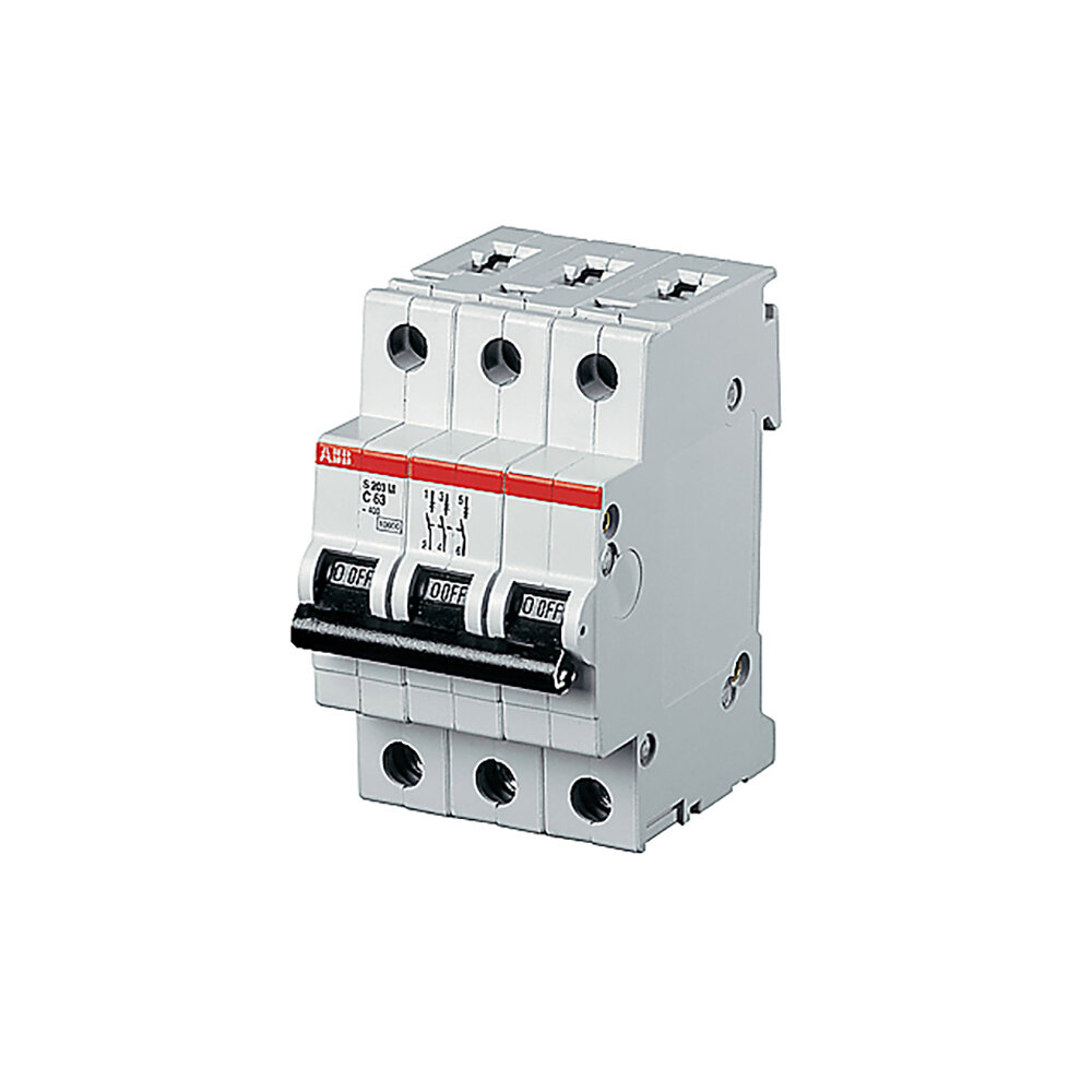 ABB Выключатель автоматический 3-полюсный S203P C25, 2CDS283001R0254