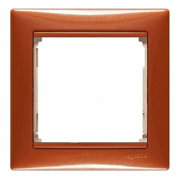 Рамка 1м. СП терра (тем-крас) "Valena" ("Legrand")