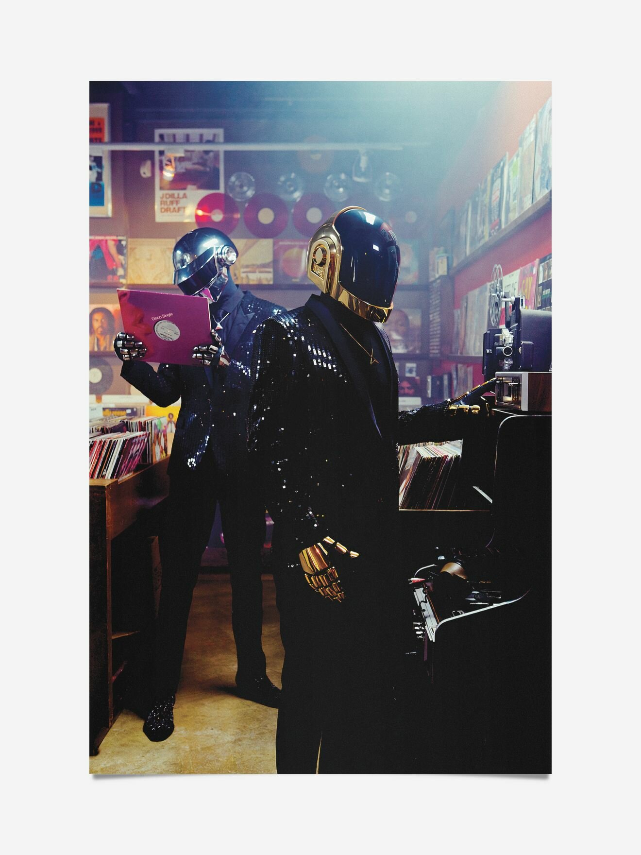 Постер (плакат на стену) группы Daft Punk - 40 на 60 см. от Poster4me