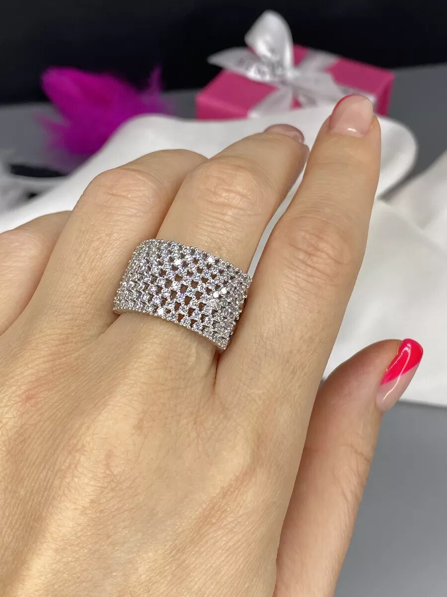 Кольцо, кристалл, циркон