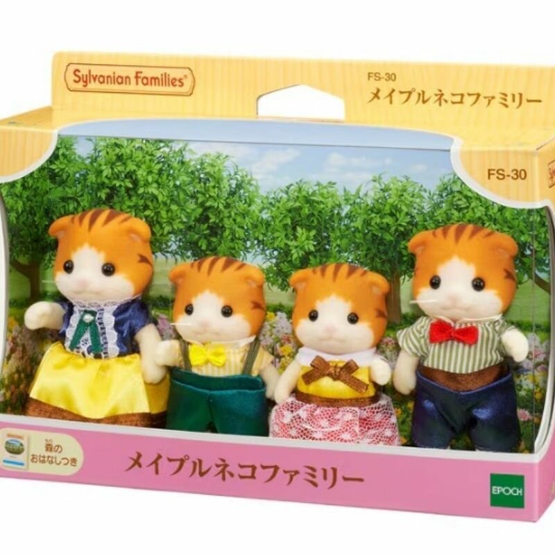 Набор фигурок Детская игрушка Sylvanian Families "Кленовые коты"