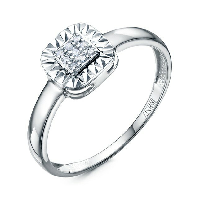 Кольцо, белое золото, 585 проба, бриллиант