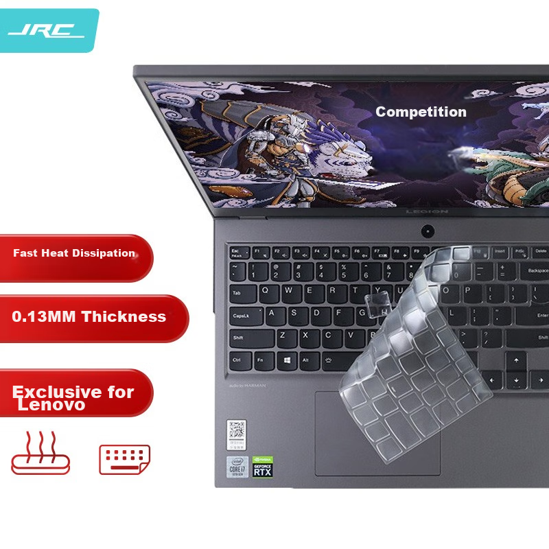 Jichuan Lenovo Legion Y7000 Y7000P R7000P Keyboard Cover, Laptop Keyboard Protective Film, 2024/2023/22/21 Models, TPU Ultra-Thin Transparent Dust Cover