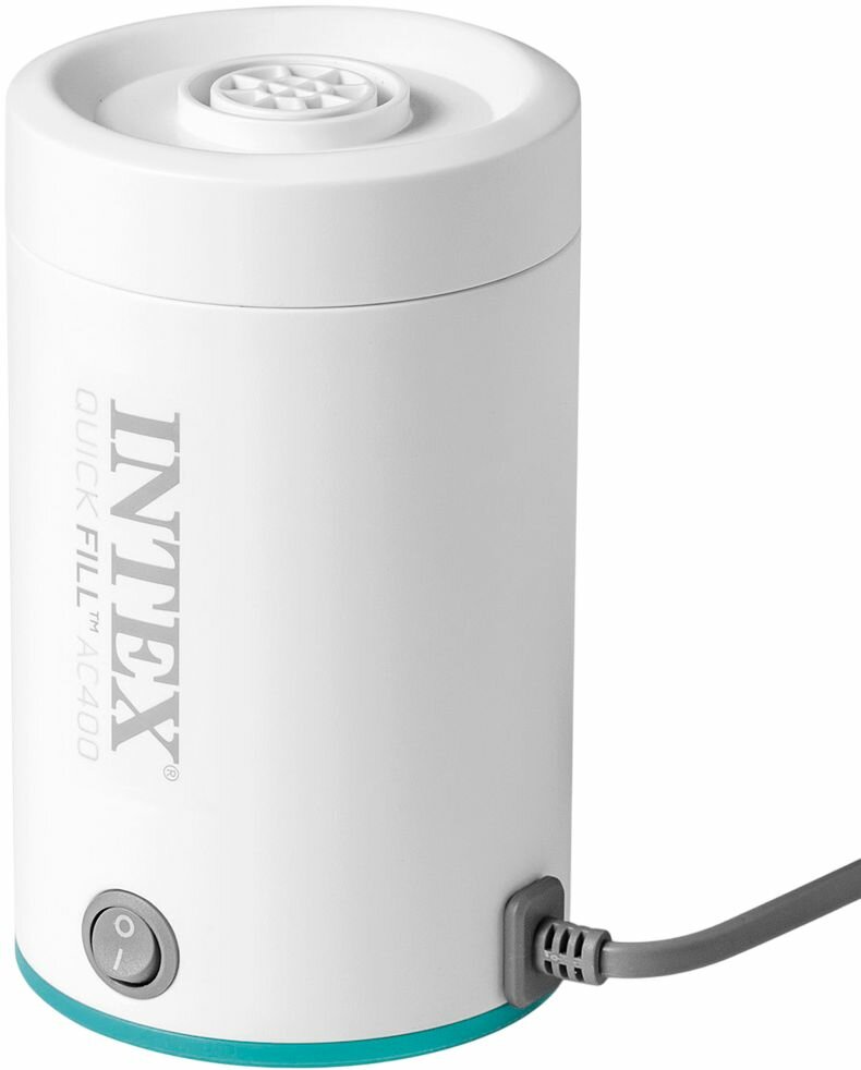 Электрический насос для накачивания надувки, воздушный насос с насадками для накачки надувного матраса, бассейна и других пвх изделий, питание от сети 220-240В