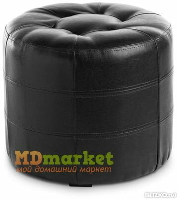 Пуф ПФ-7 (круглый) черный