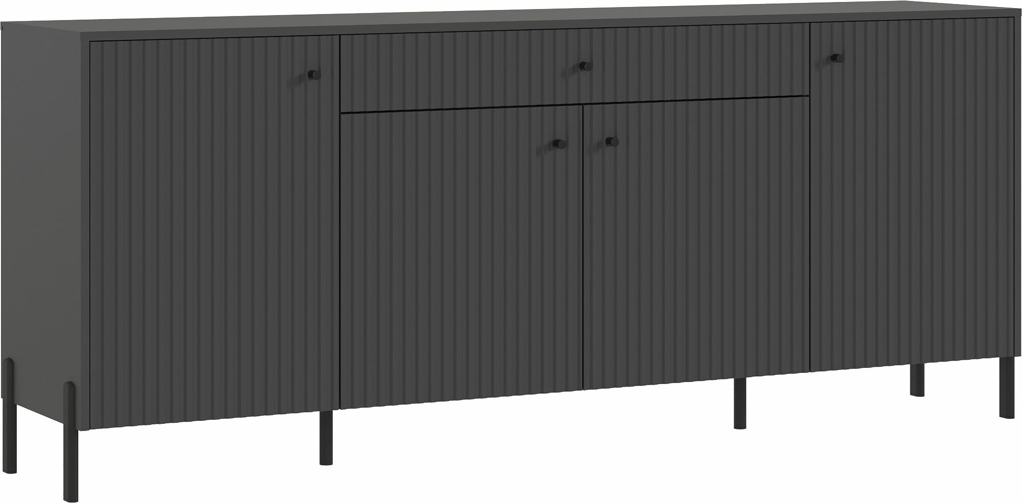 Оливия Комод (металл) (Графит, Графит Софт) (Миф)