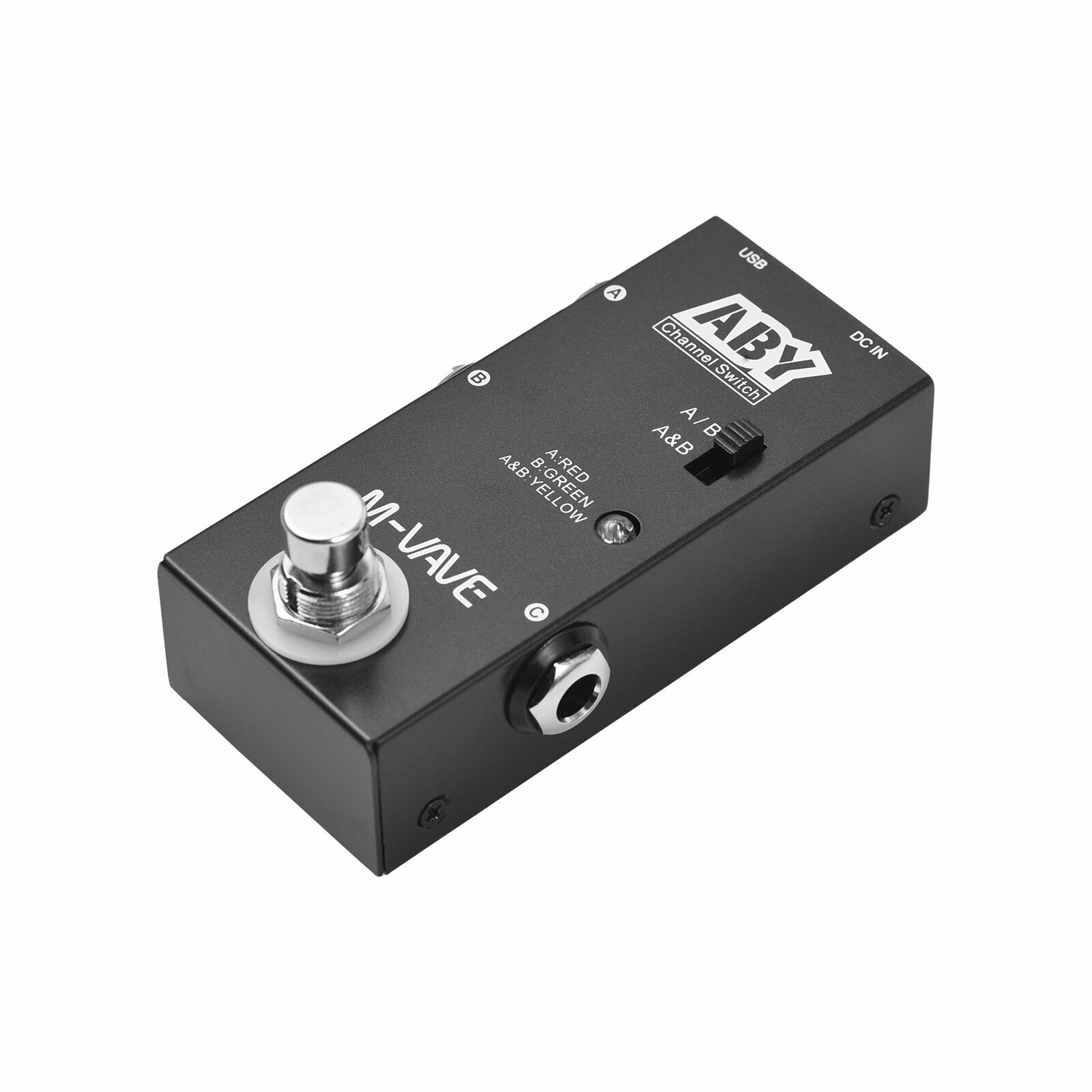 M-VAVE ABY Line Selector AB Switch Mini Guitar Effect Pedal True Bypass Bass Box - Channel