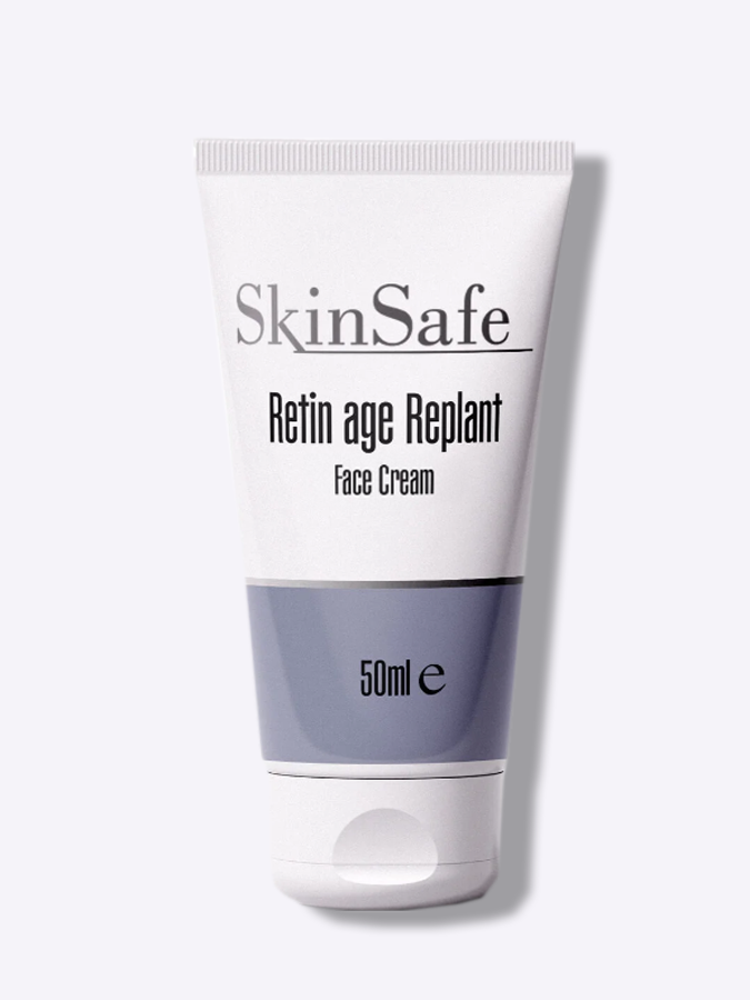 Крем омолаживающий для лица с голубым ретинолом Skin Safe Retin age Replant Face Cream