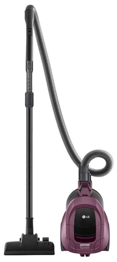 Пылесос LG VC5420NHTW, контейнерный, фиолетовый, 2000Вт, 1,3л