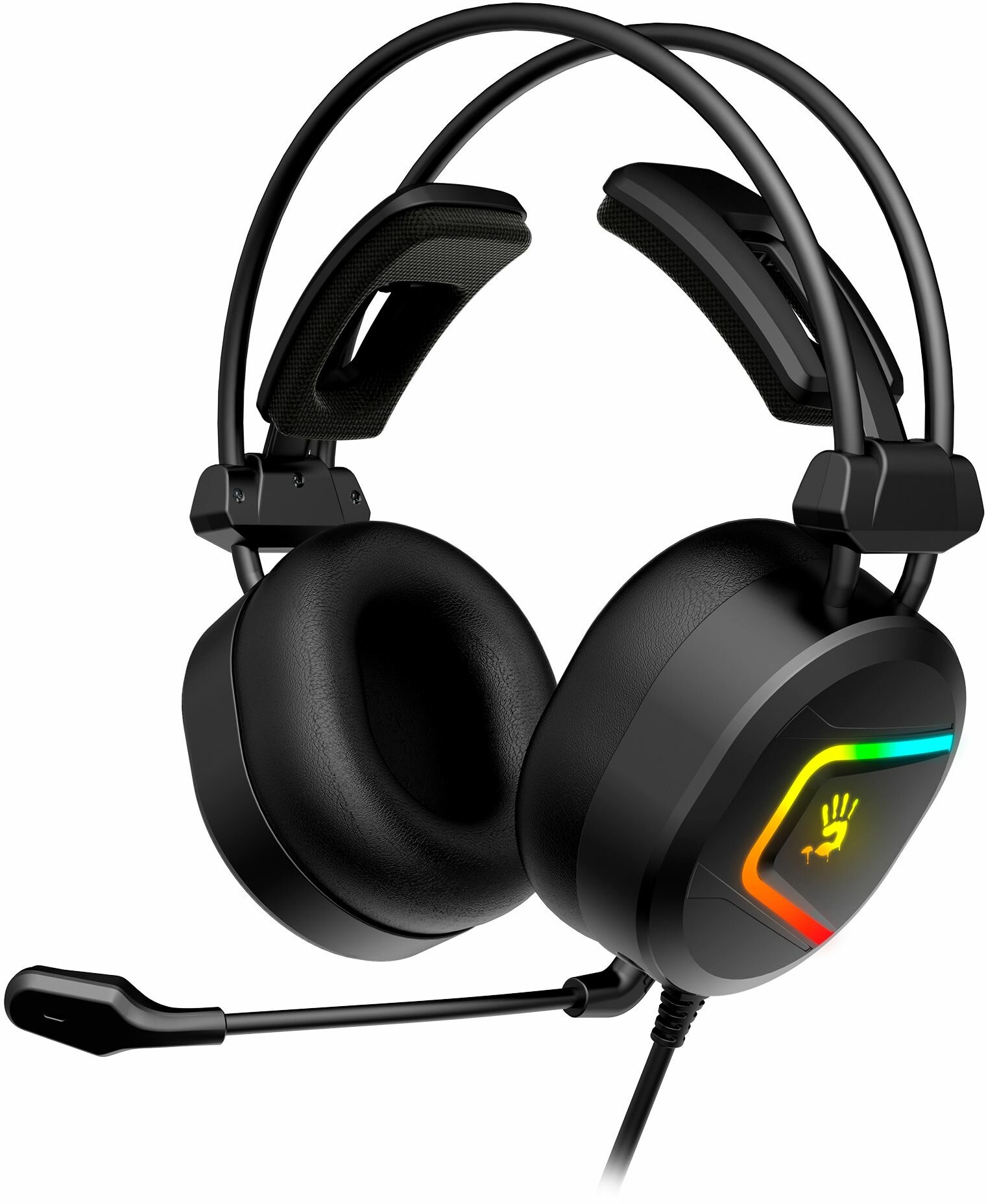 Наушники с микрофоном A4Tech Bloody MC750, серые, проводные (1853686)
