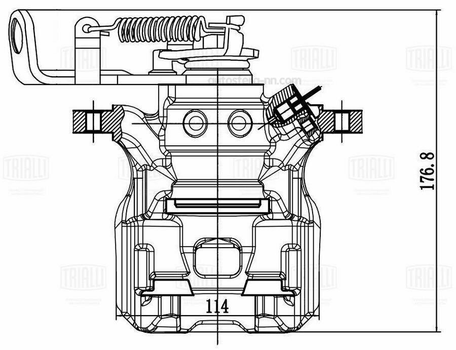 TRIALLI CF203402 Суппорт торм. для а/м Mazda 3 (13-) зад. прав. d=36мм (CF 203402)