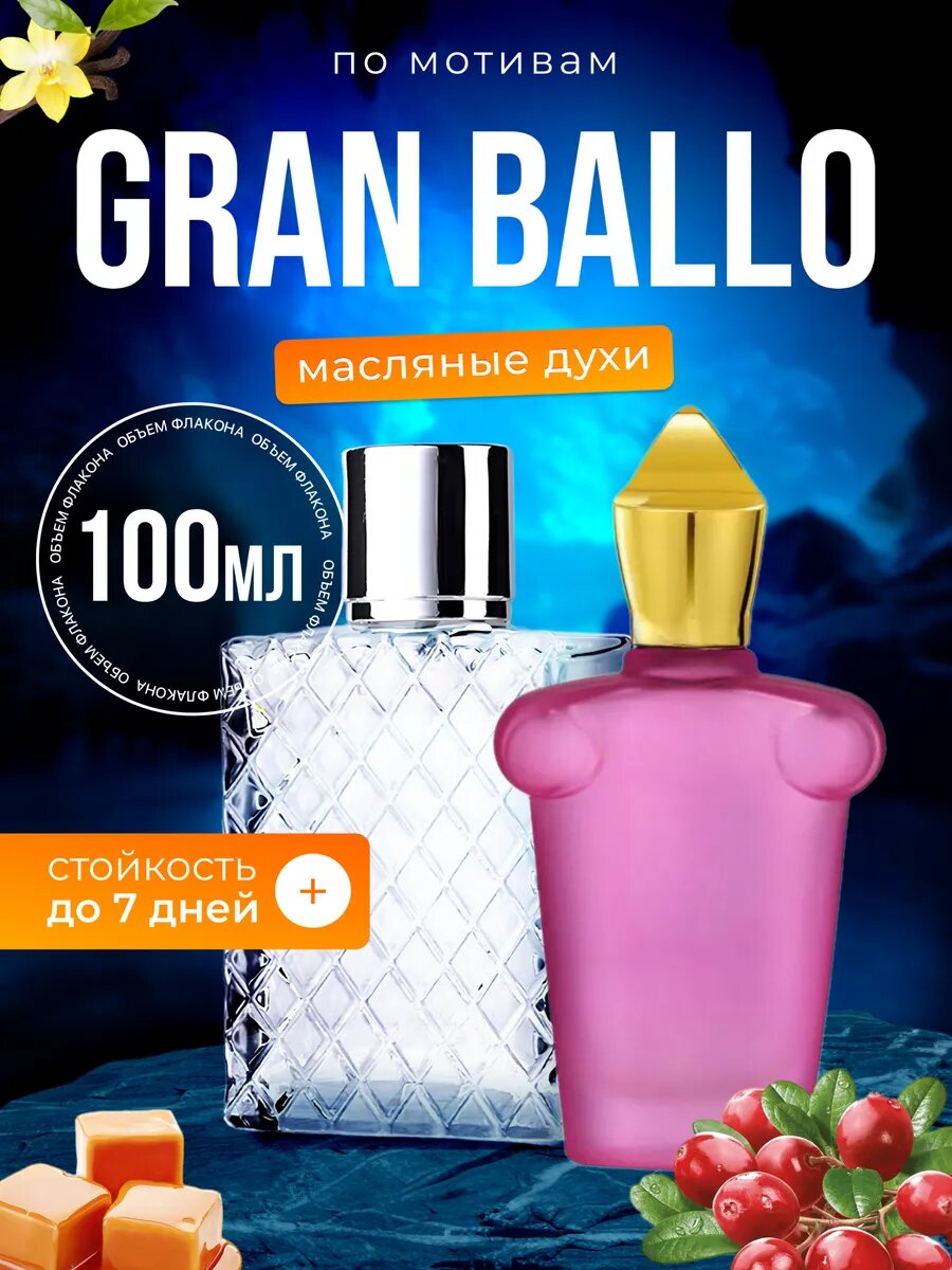 Духи масляные по мотивам Gran Ballo Ксерджофф Гран Балло парфюм женские стойкие