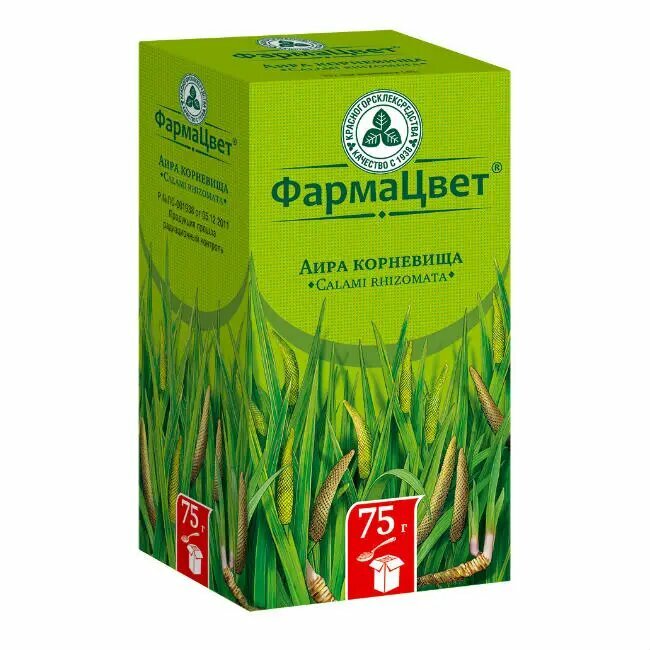 Аира корневища измельченные пачка 75 г 1 шт