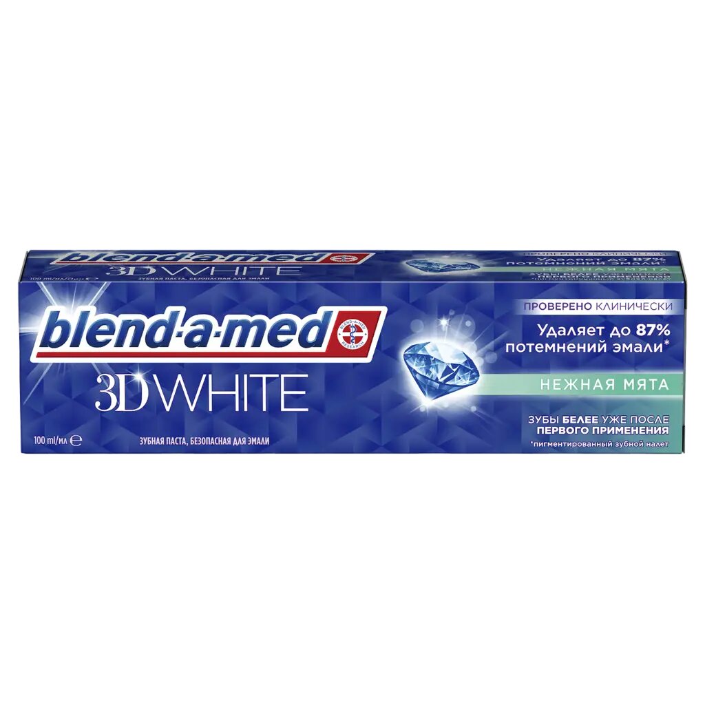 Blend-a-Med Зубная паста 3D White Нежная мята 100 мл 1 шт