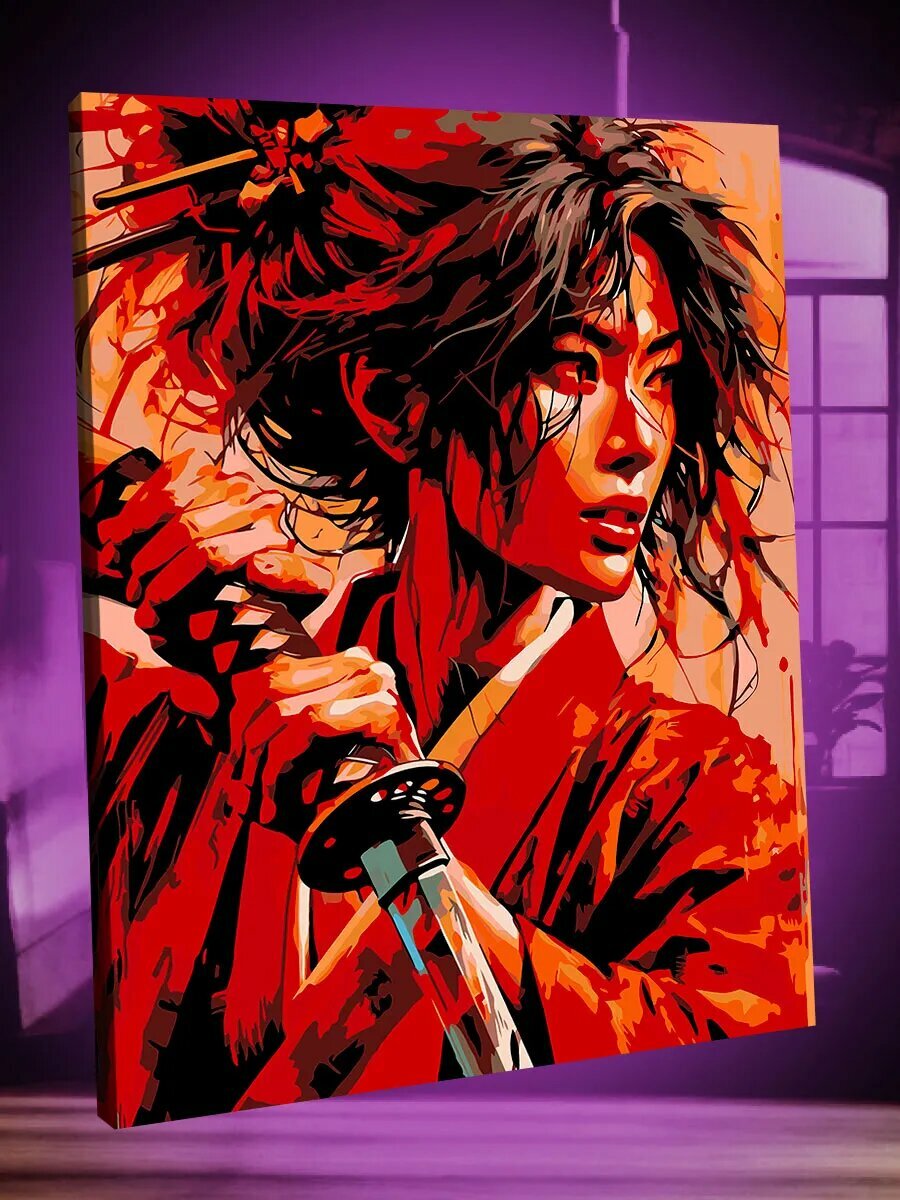 Картина по номерам Самураи