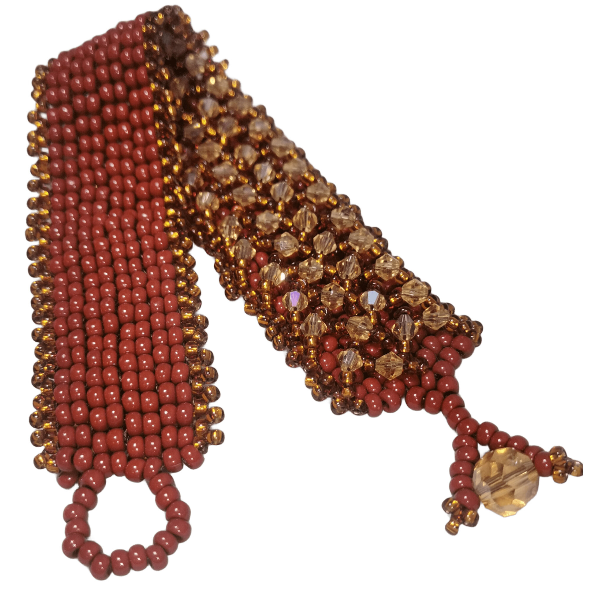 Плетеный браслет, кристалл