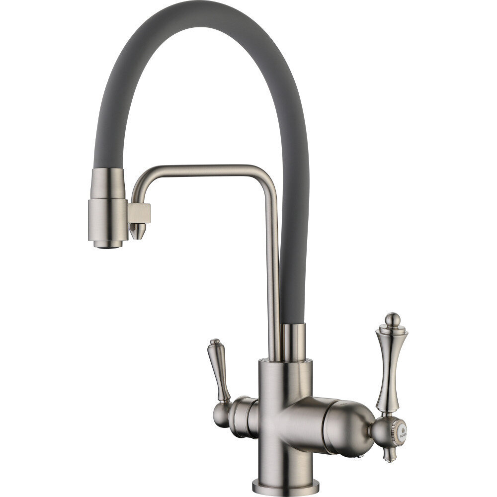 Смеситель для кухни GANZER GZ77025GH с подключением к фильтру питьевой воды
