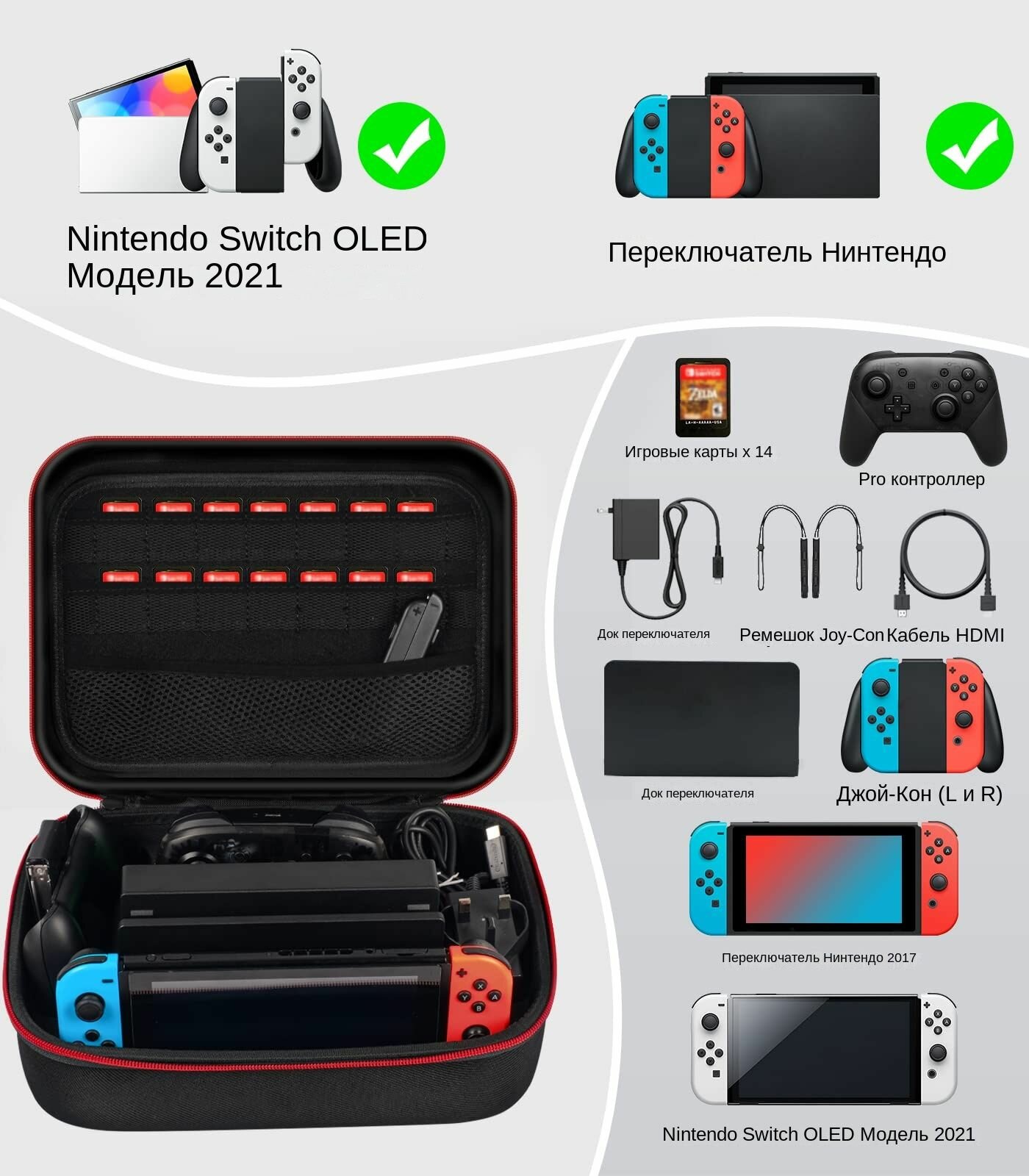 Сумка-футляр Nintendo Switch Oled
