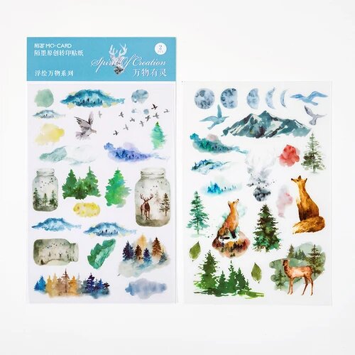 Набор наклеек для скрапбукинга "Растения и цветы"