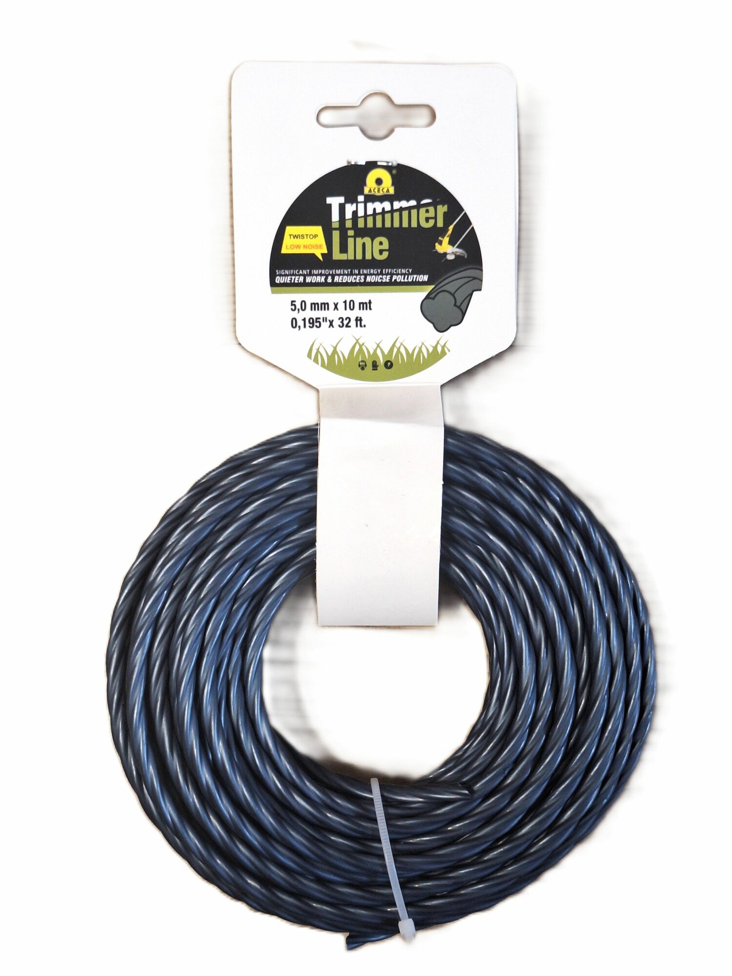 Леска для триммера 5.0 мм х 10 м сечение витой эллипс Trimmer Line