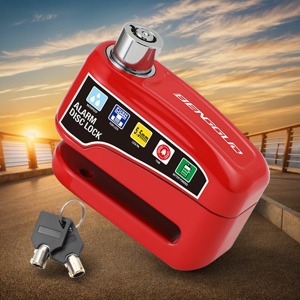 Етная сигнализация, замок дискового тормоза, водонепроницаемый навесной замок, аксессуары для велосипеда
