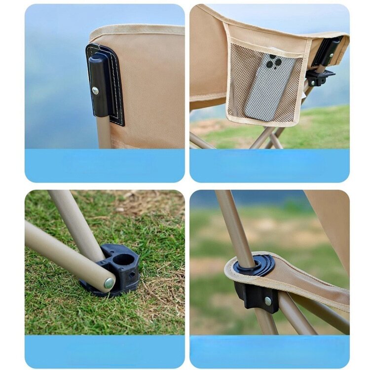 Кресло с высокой спиной, удобное кресло для кемпинга, откидное кресло для рыбалки