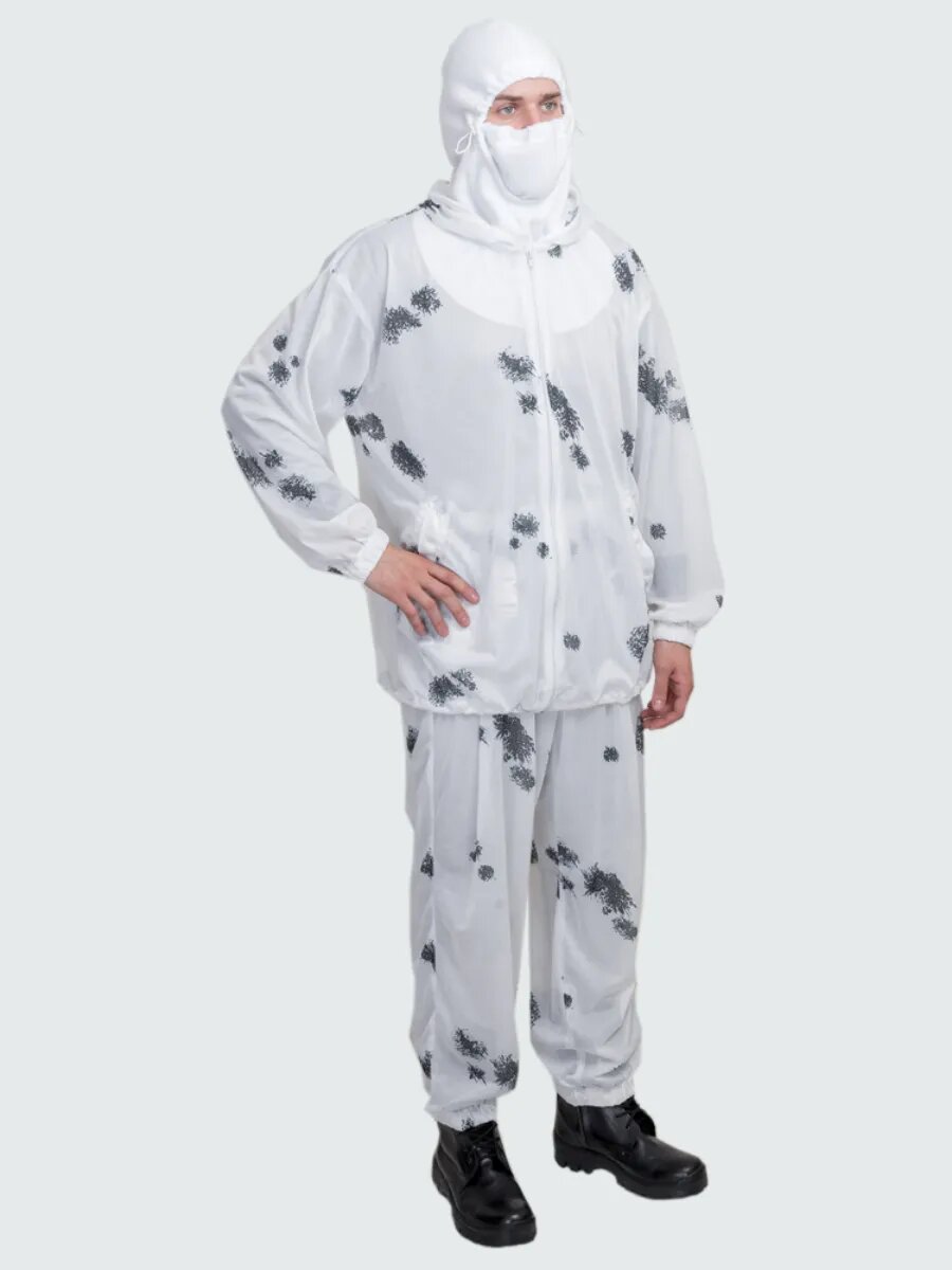 Зимний маскировочный костюм Метелица клякса нейлон для охоты и спорта