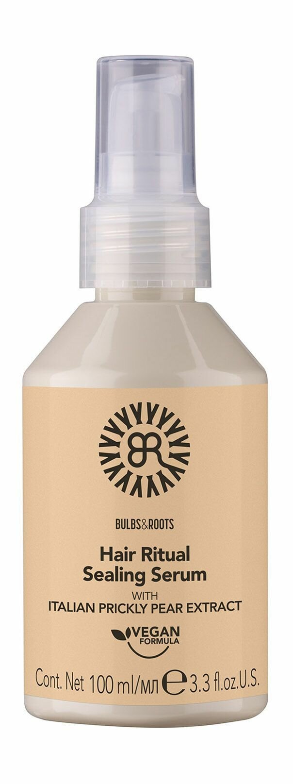 BULBS&ROOTS Сыворотка для выпрямления волос для ежедневного использования, веган, 100 мл