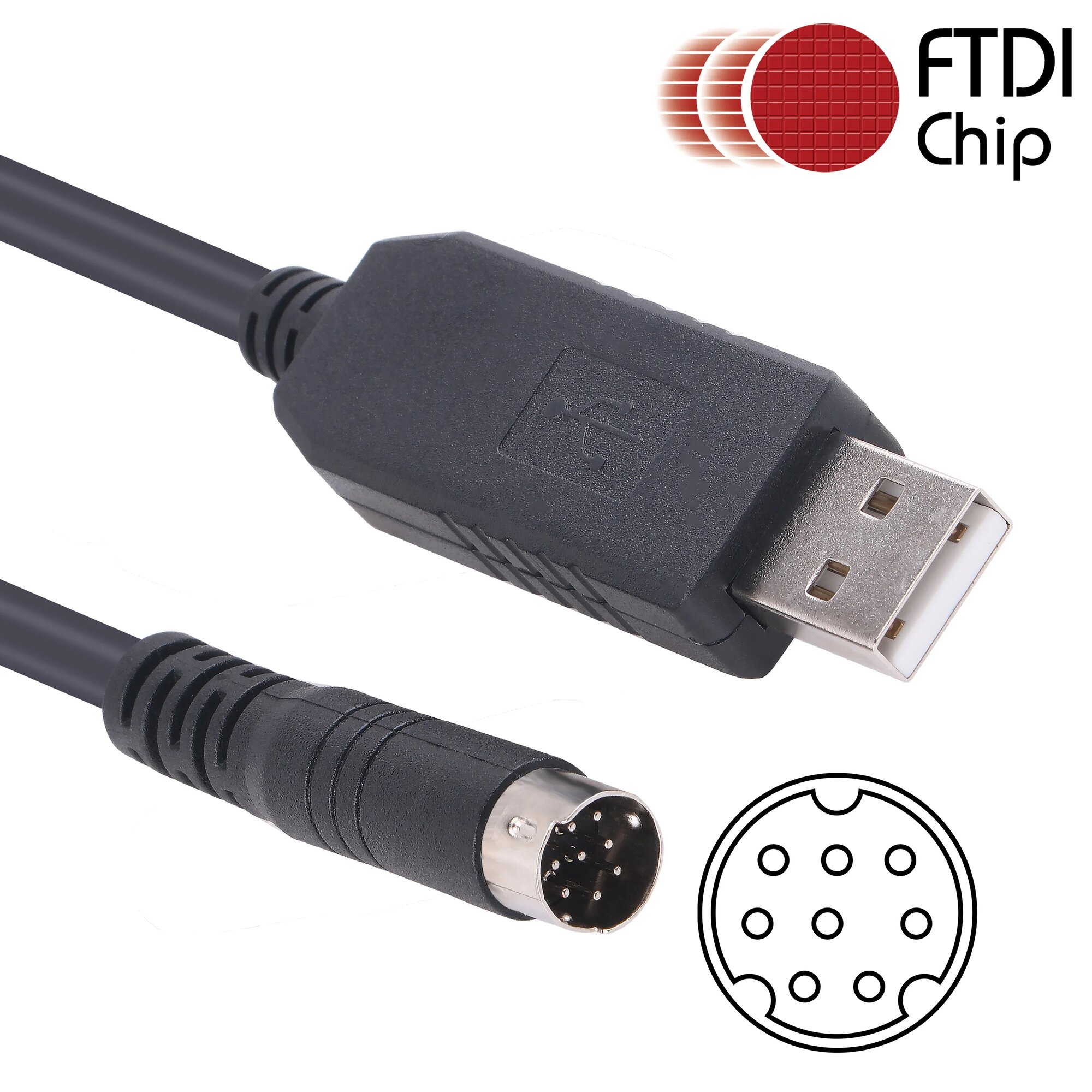USB-кабель для программирования Yaesu Cat 8-контактный FTDI