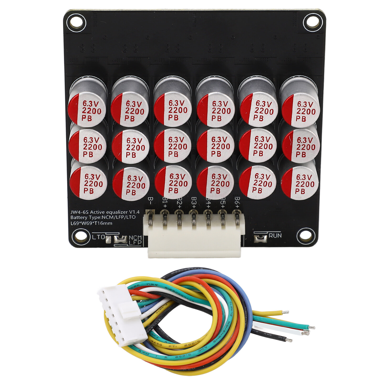 Активный балансир 6S для аккумуляторов, 1.8-4.5В, конденсаторный, модуль передачи энергии