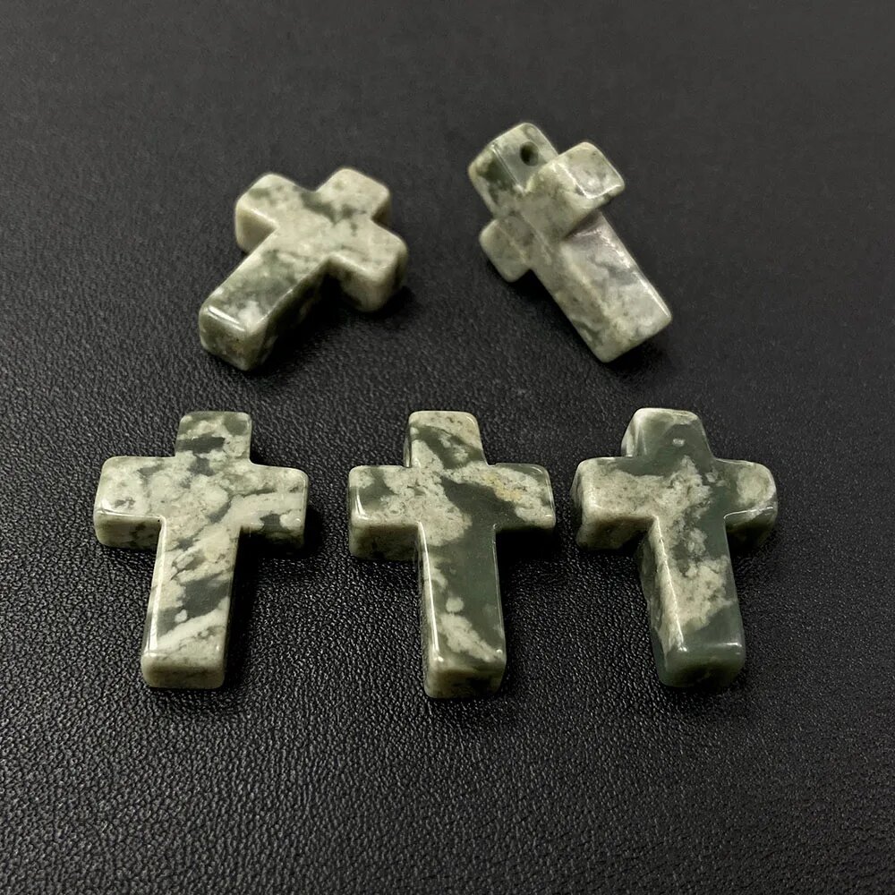 Подвески из полудрагоценных камней Vinswet 18X26mm 2pcs, 10 Jaspers