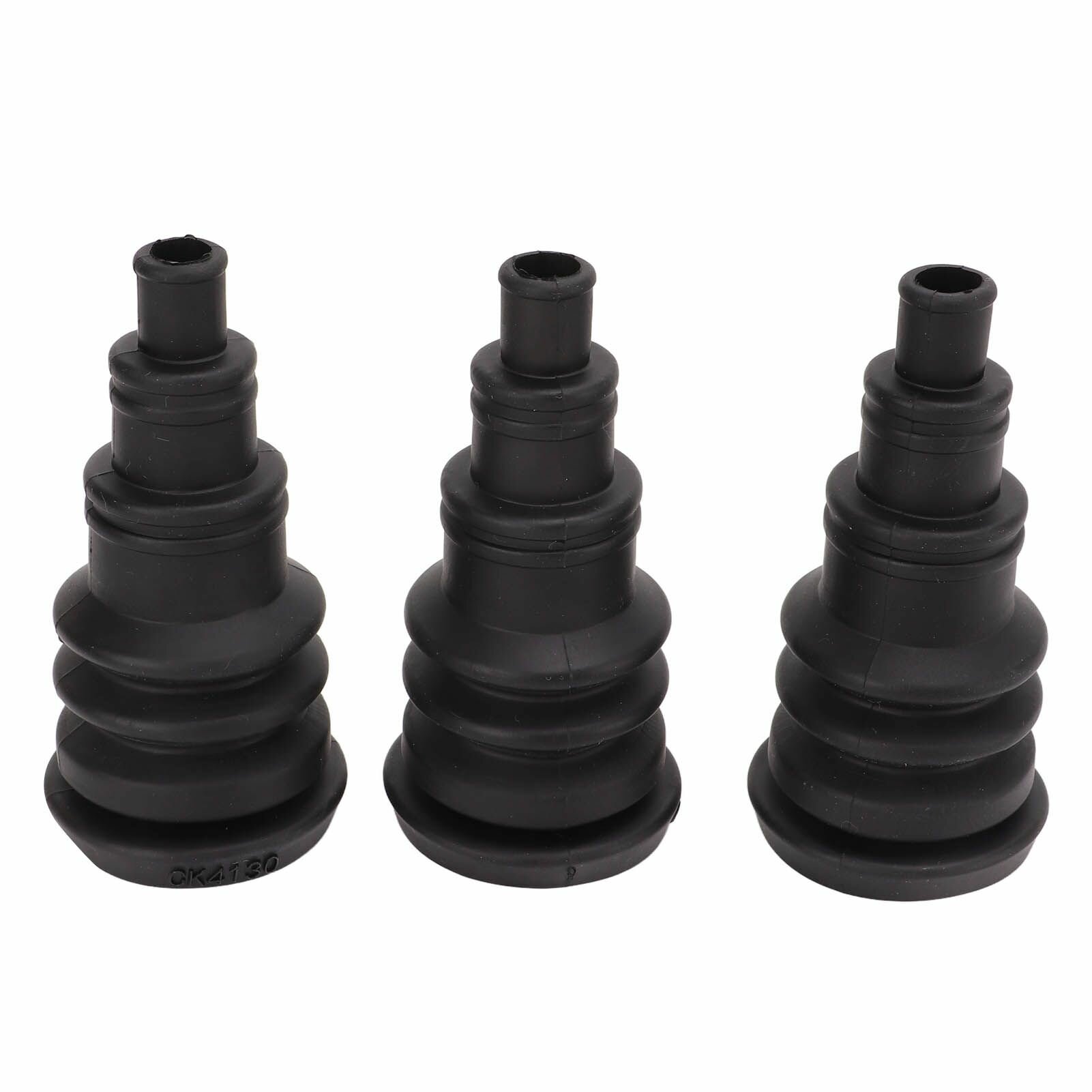 3 шт. Защитный рукав жгута проводов: черный резиновый, универсальный для жгутов от 3/8" до 1"