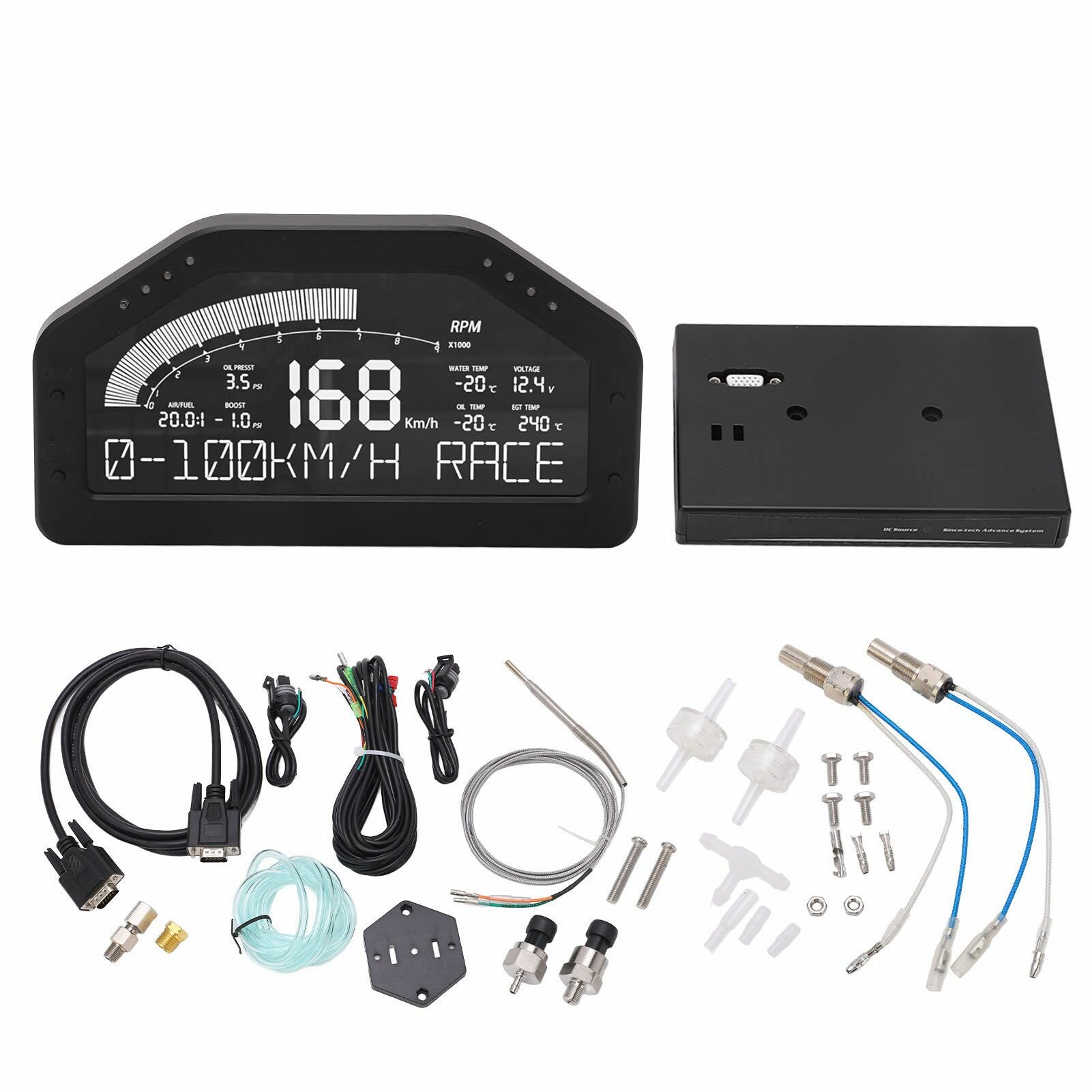 Универсальная многофункциональная гоночная приборная панель автомобиля DO926NB с красочной подсветкой