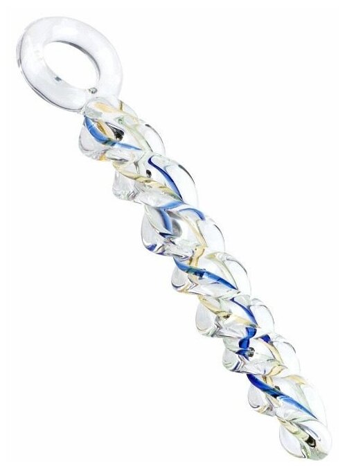 Фаллоимитатор спиралевидный с ручкой кольцом. Удовольствие на каждый день