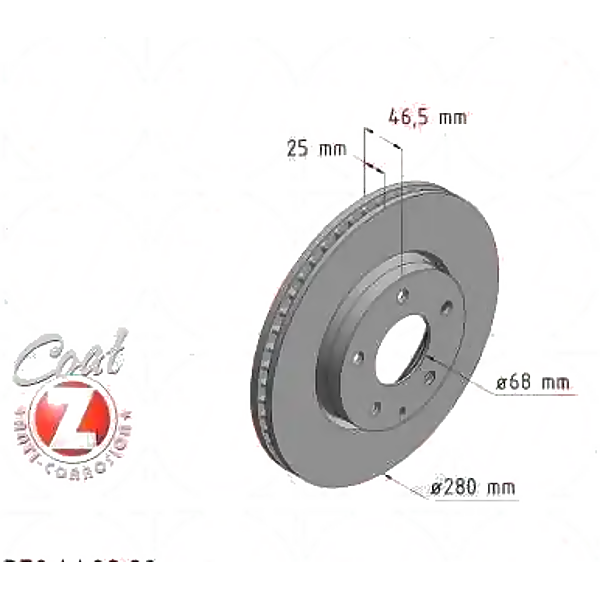 ZIMMERMANN 370.4409.20 тормозной диск Mazda (Мазда) 3 stufenheck (bp_) axela 01.2019