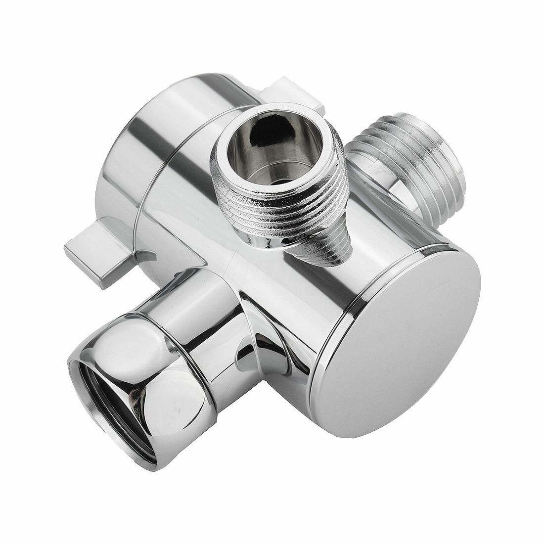 FLYEER 1/2 дюйма 3-ходовой Т-образный адаптер для туалета, биде, ванны, душевой лейки, монтируемой на кронштейне, распределительный клапан