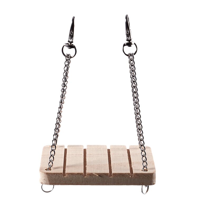 Деревянная игрушка для хомяка, качели, колокольчик, крыса, птица, мышь, клетка для упражнений, подвешивание, игра для питомца