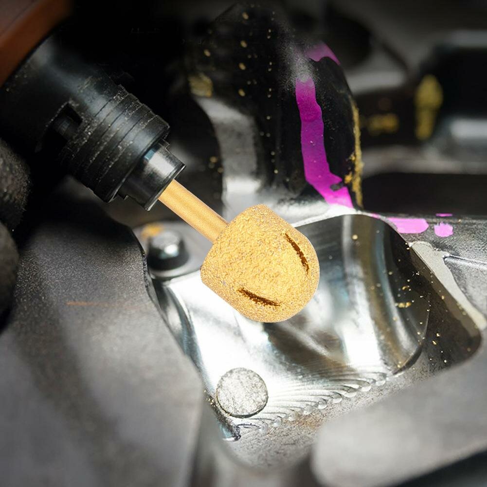 6,35 мм хвостовик паяные фрезы R12 алмазный шлифовальный круг полировальный инструмент для камня дерева стекла