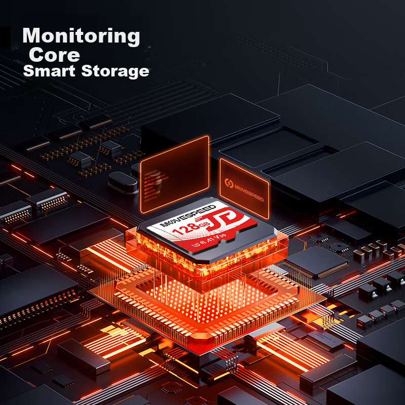 MOVE SPEED JOY Co-Branded Edition 128GB TF (MicroSD) Memory Card U3 V30 High-Speed Memory Card for Smartphones, Tablets, Dash Cams, Surveillance Cameras, And Game Consoles