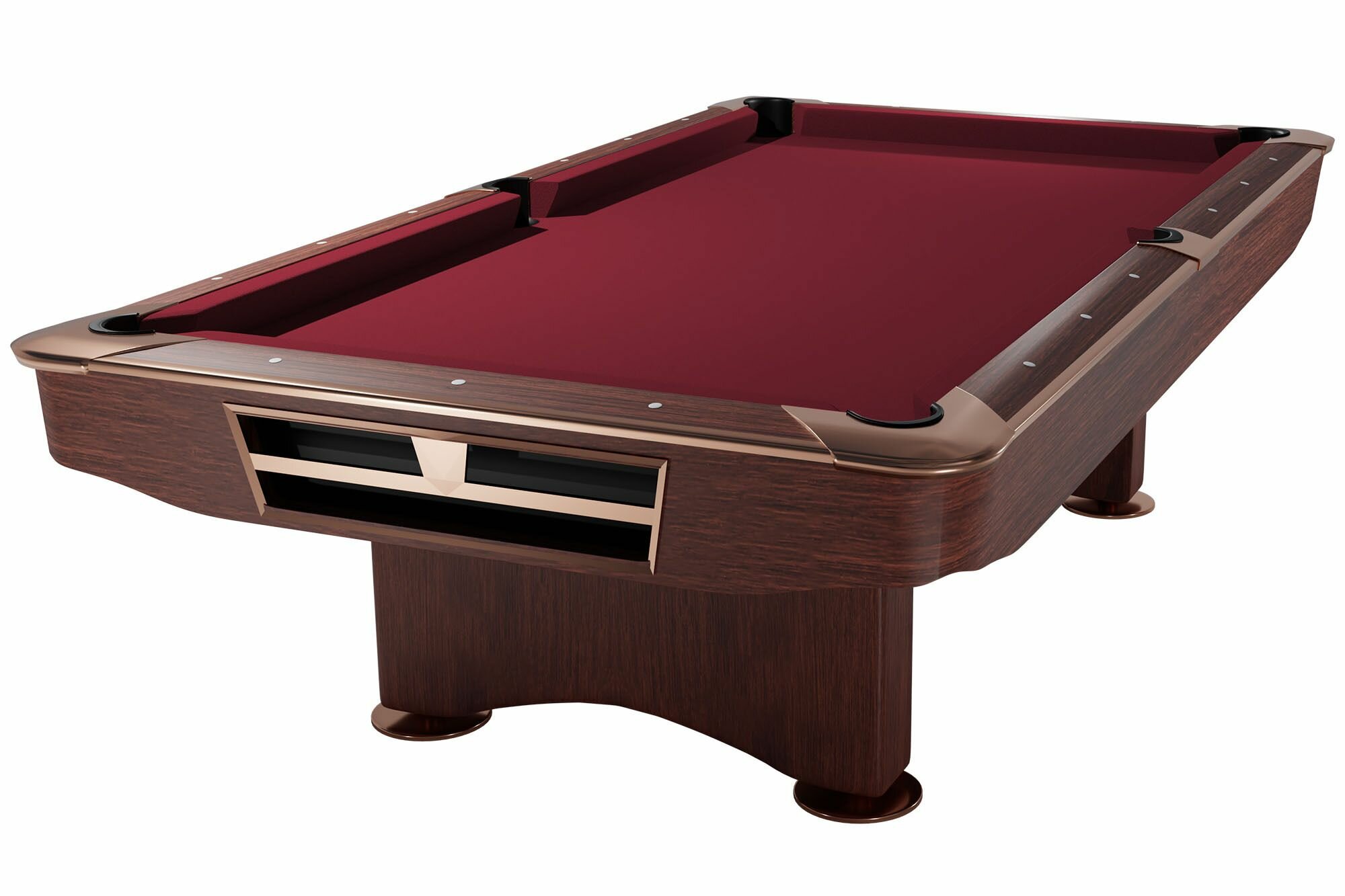 Бильярдный стол для пула "Competition II" 9 ф (махагон) в комплекте, аксессуары + сукно