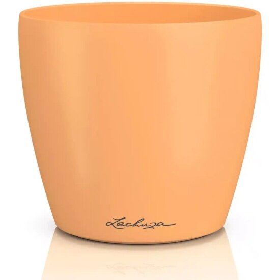 Кашпо Lechuza Классико Колор Деко 14, 15.2 см, оранжевый (16685)