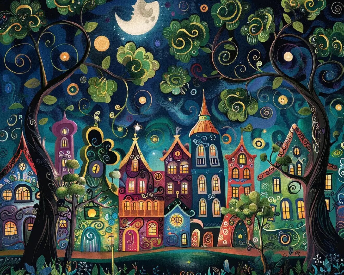 Дерево жизни 5D алмазная картина ночная сцена алмазная вышивка полная алмазная мозаика художественная картина DIY город украшение настенная наклейка