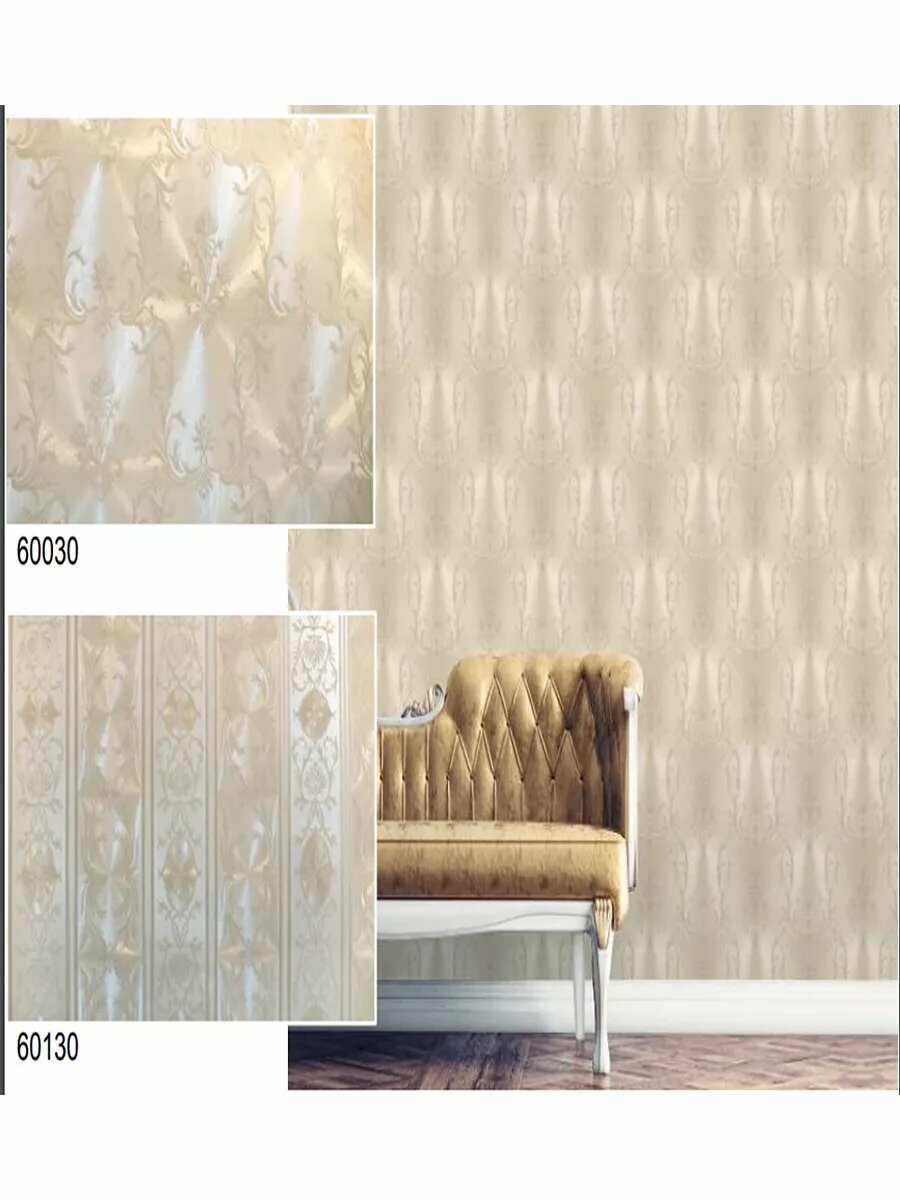 Обои Elysium "Вензеля", шелкография, огнестойкие, моющиеся, 10,05х0,53 м